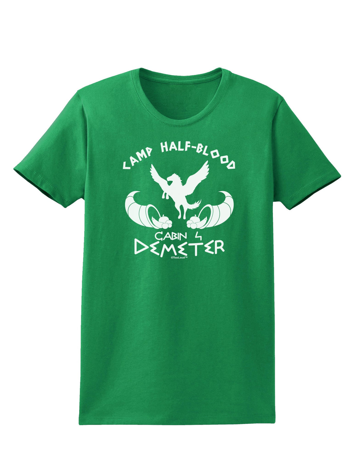 Cabin 4 Demeter Camp Half Blood Womens Dark T-Shirt - Davson Sales