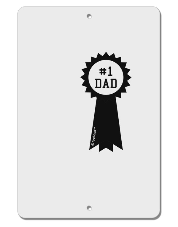 Number One Dad Award Ribbon Aluminum 8 x 12" Sign - Davson Sales