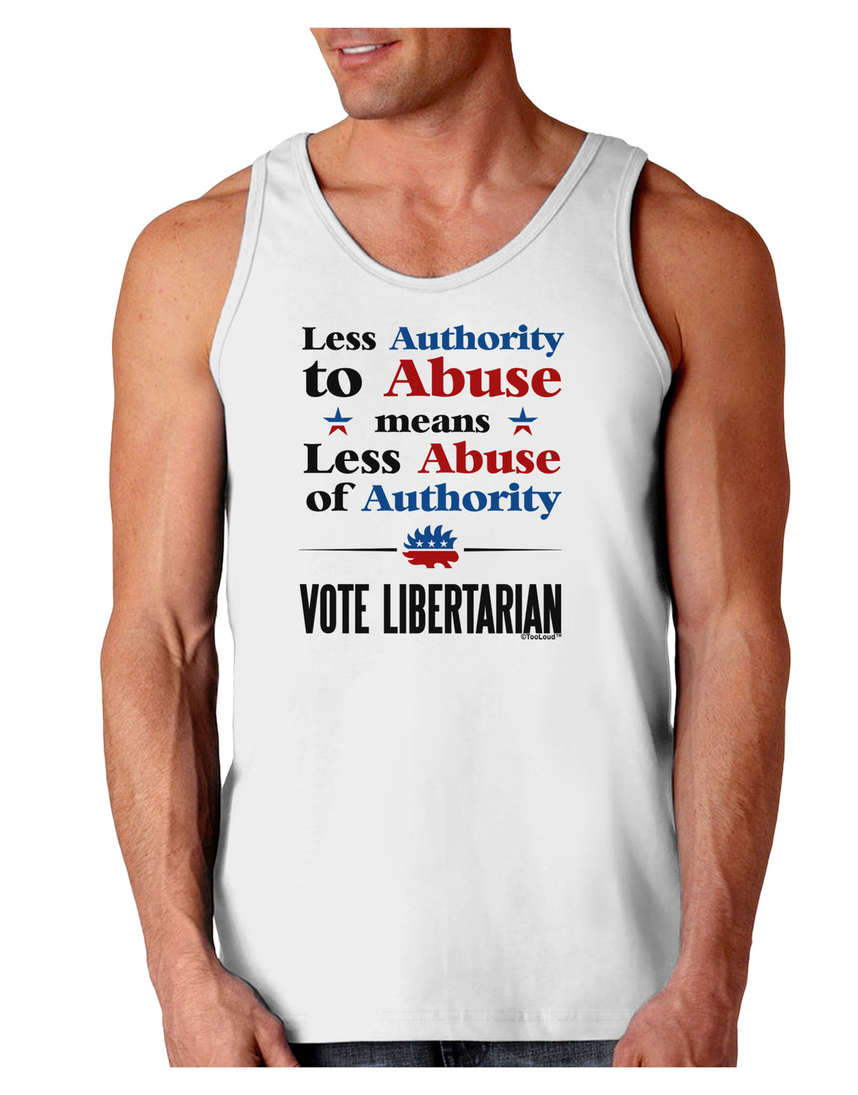 Libertarian Against Authority Abuse Loose Tank Top – Davson Sales