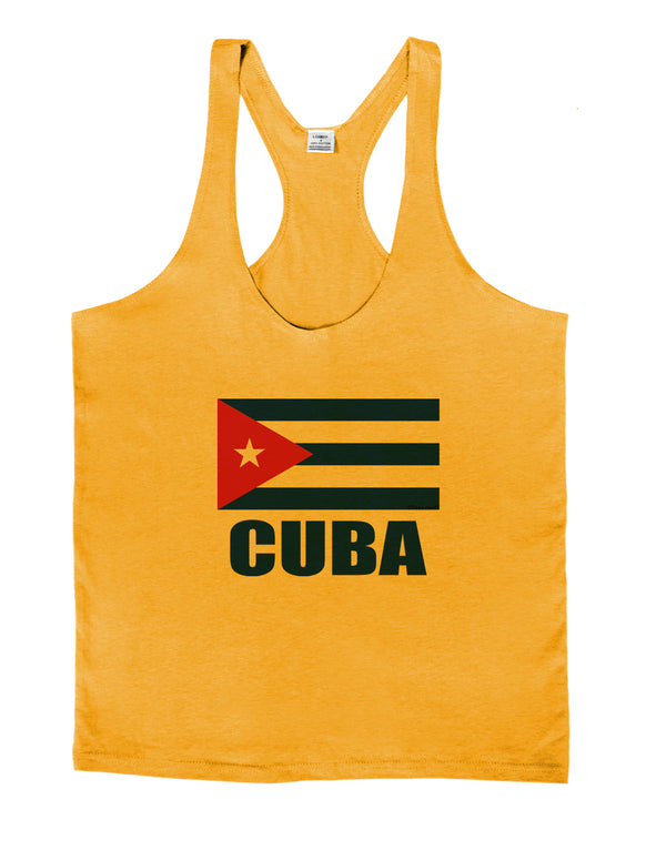Cuba Flag Cuban Pride Mens String Tank Top by TooLoud - Davson Sales