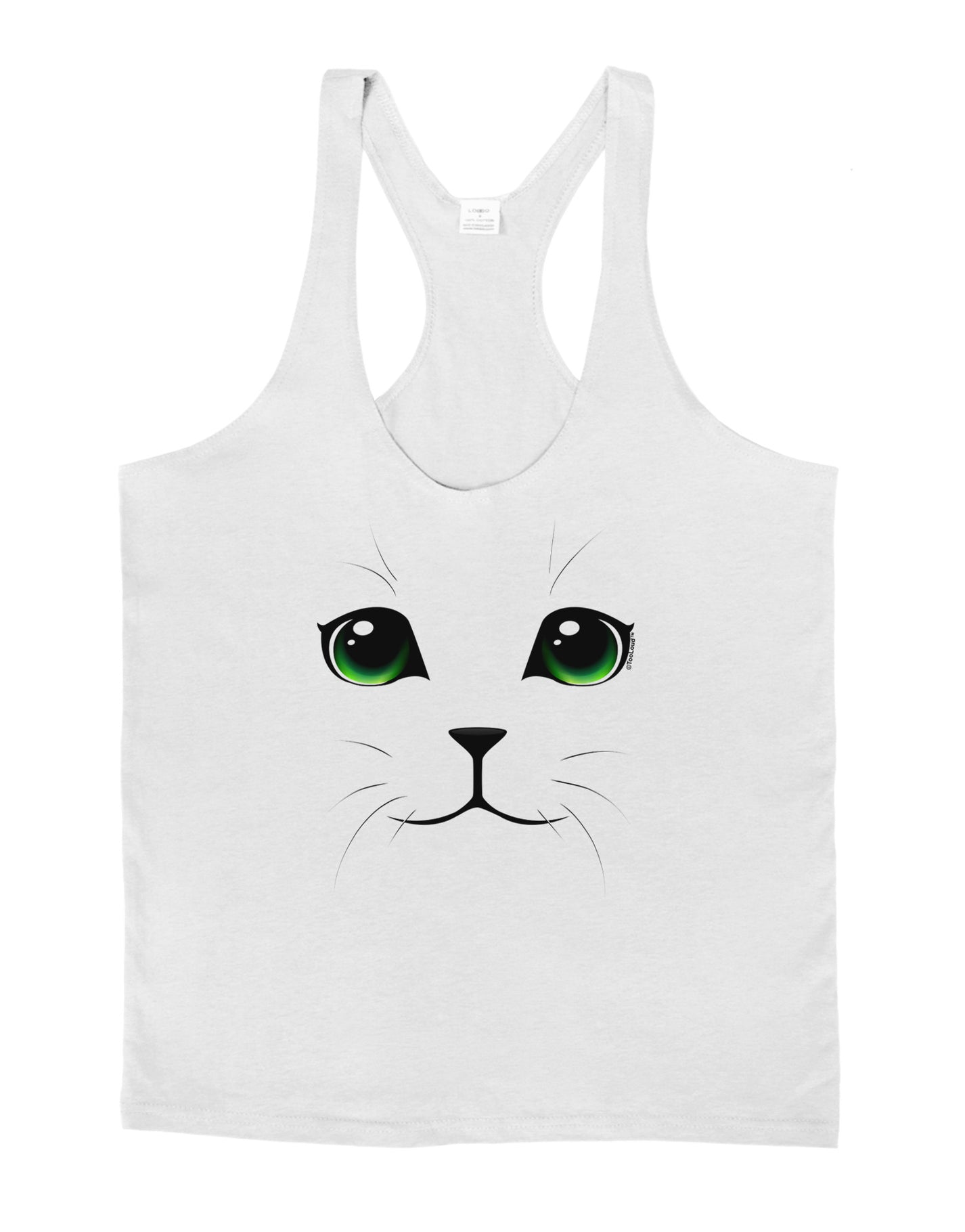 Green-Eyed Cute Cat Face Mens String Tank Top – Davson Sales